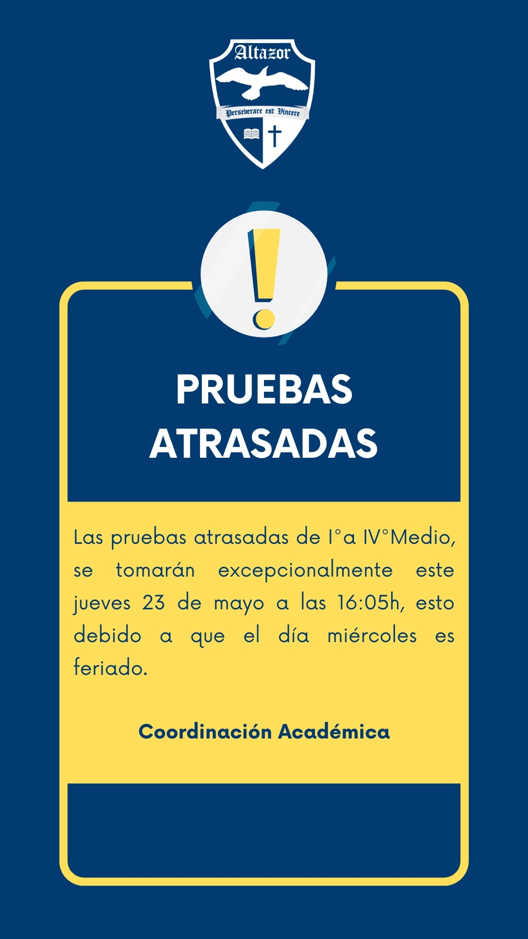 Colegio Altazor | Perseverar es Vencer